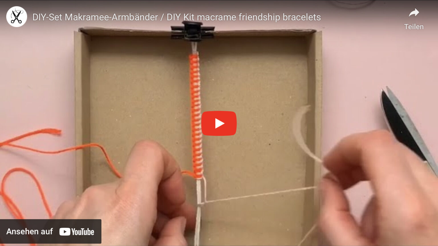 DIY-Set Makramee-Armbänder / DIY Kit macrame friendship bracelets